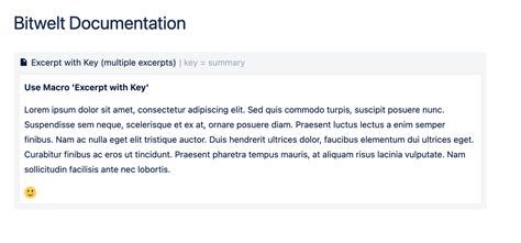 Multiple Excerpts And Include Macros Atlassian Marketplace