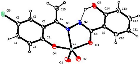 The Structure Of The Anionic Part Of 4 With Ellipsoids At 30