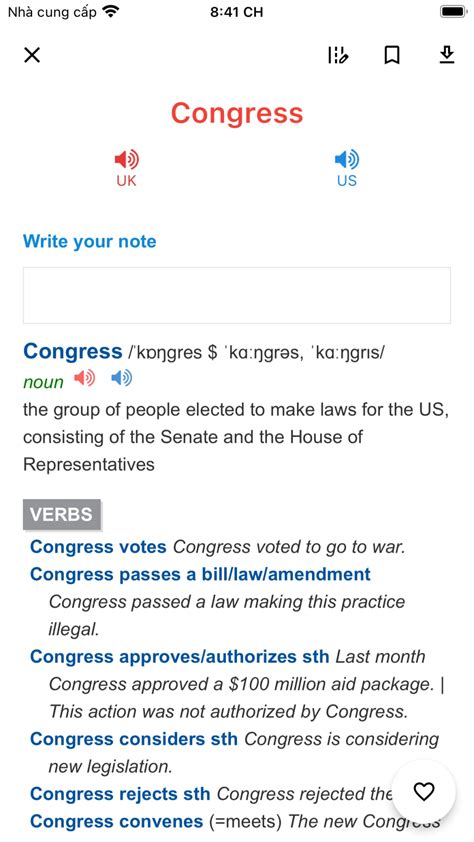 Collocation Dictionary English Para Iphone Download
