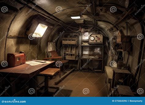 Nuclear Fallout Shelter Underground Stock Illustration Illustration