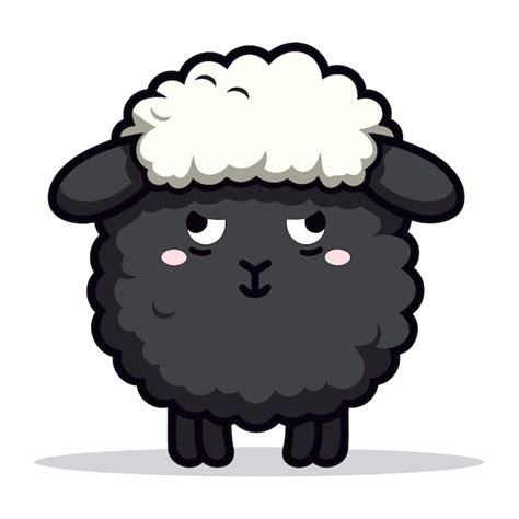 Premium Vector Cute Sheep Cartoon Mascot Character Vector Illustration