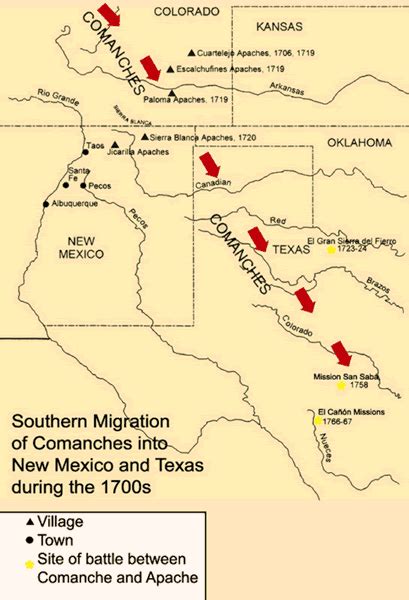 Migration Of Comanches American Indian History