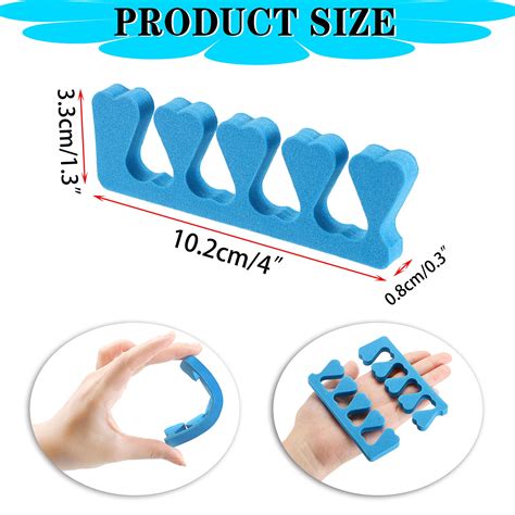 Oganazi 300 Packs Toe Separator Pedicure 150 Pairs Toe Separators Foam