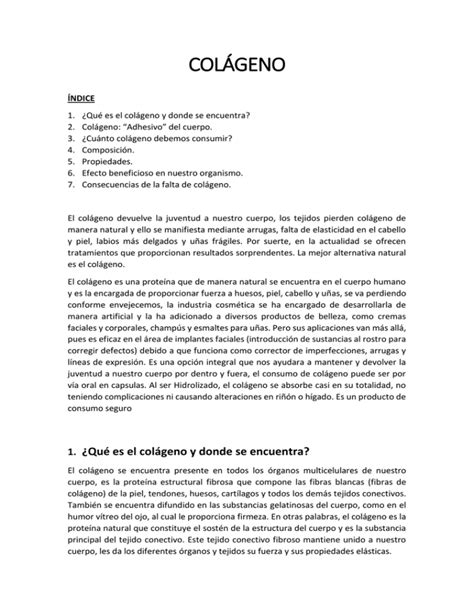 colágeno