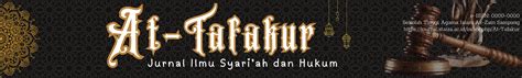 At Tafakur Jurnal Ilmu Syariah Dan Hukum
