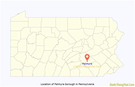 Map Of Palmyra Borough Pennsylvania