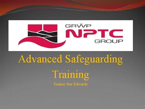 Advanced Safeguarding Trainer Sue Edwards Course Agreement V