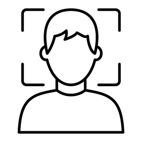 Premium Vector Face Scanner Icon