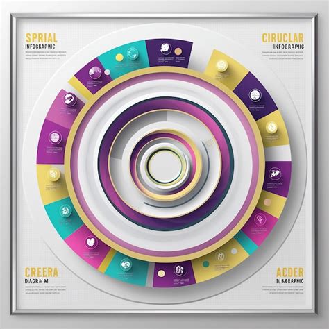 Flat Circular Diagram Infographic Premium Ai Generated Image