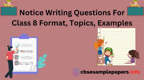 Notice Writing Questions For Class Format Topics Examples CBSE Sample Papers