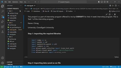Data Science Internship With Codsoft Chirag Kinra Posted On The Topic
