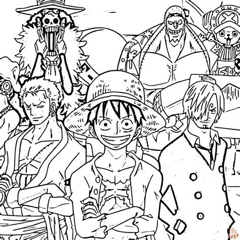 One Piece Crew Coloring Pages