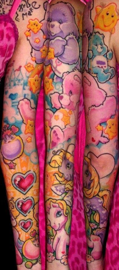 Pin On Tattooed Sleeves Care Bear Tattoos Cartoon Tattoos My Little
