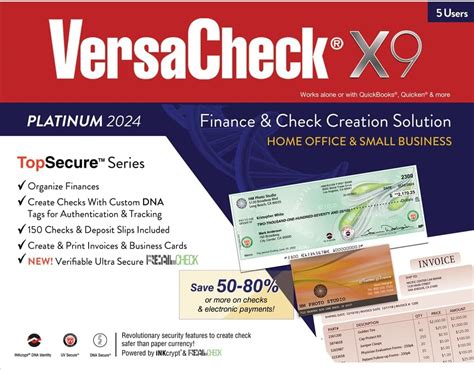 Amazon VersaCheck X9 Platinum 2024 5 User Finance And Check