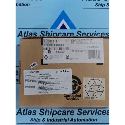 INTEL PRO PT DUAL PORT SERVER ADAPTER CARD Atlas Shipcare Services