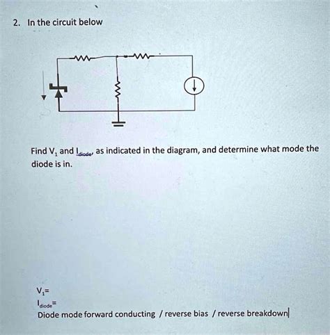 Solved In The Circuit Below Find V And Load As Indicated In The