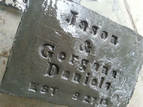 Custom Wedding Block Concrete Epoxy Design Brides