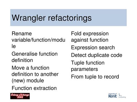 Ppt Refactoring Erlang Programs Powerpoint Presentation Free