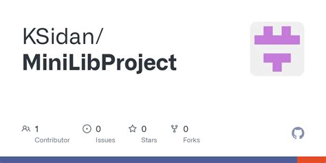 GitHub KSidan MiniLibProject