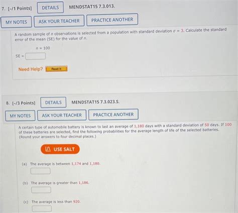 Solved A Random Sample Of N Observations Is Selected From A Chegg