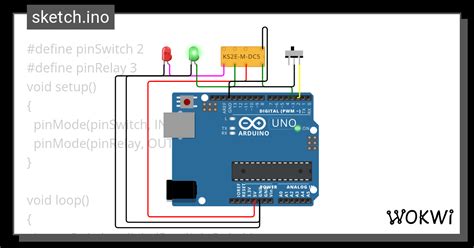 RelayLED Ardino Wokwi ESP32 STM32 Arduino Simulator