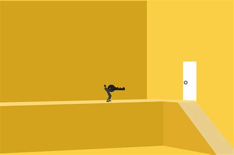 열쇠를 들고 문으로 걸어가는 사업가 성공 기회 경력 및 도전의 개념 1 개념에 대한 스톡 벡터 아트 및 기타 이미지 개념 개념과 주제 걷기 Istock