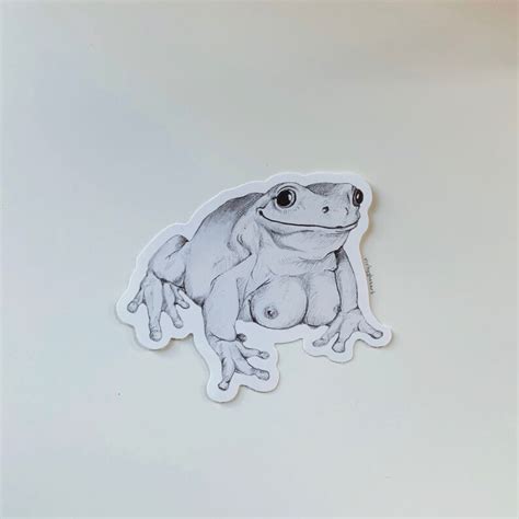 Sexy Frog Vinyl Sticker Etsy