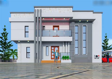 Hidden Roof Design Contemporary 4 Bedroom Duplex