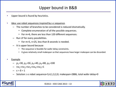 Ppt Transient Scheduling Of Single Armed Cluster Tools Algorithms For Wafer Residency