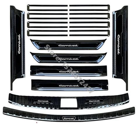 기아 카니발 세도나 20221 2022 스테인레스 자동차 리어 범퍼 프로텍터 씰 스커프 플레이트도어 씰 슬라이드 레일 자동차 액세서리 Aliexpress