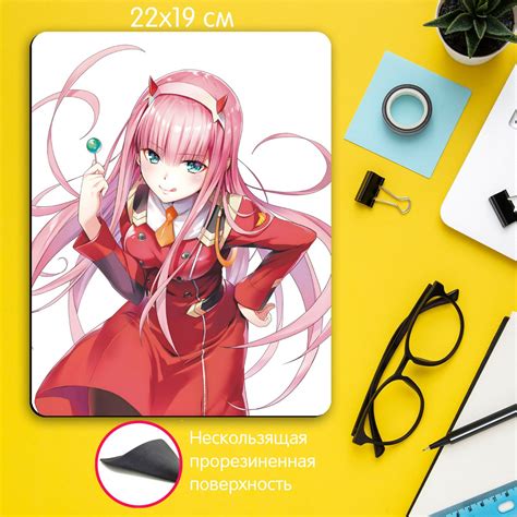 Игровой коврик для мыши Darling In The Franxx Любимый во Франксе купить с доставкой по