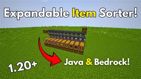 Minecraft 120 Expandable Items Sorting System Minecraft Java