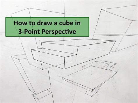 cube perspective drawing at getdrawings free download