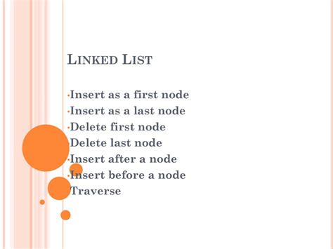 Linked List Insert As A First Node Insert As A Last Node Ppt Download