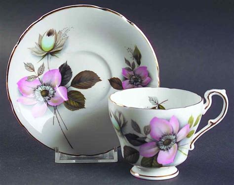 Pompadour Footed Demitasse Cup And Saucer Set By Paragon Replacements Ltd