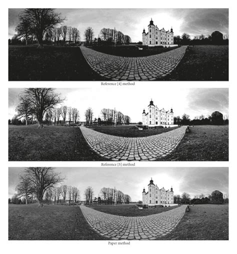 Comparison Of Texture Detail Enhancement Results Of Panoramic Image