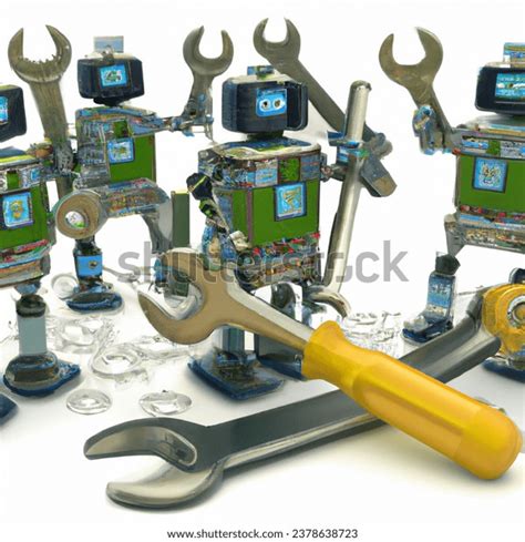 Robots Repair Databases AI Generated Image 2378638723 Shutterstock