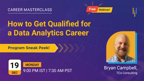 Career Masterclass How To Get Qualified For A Data Analytics Career