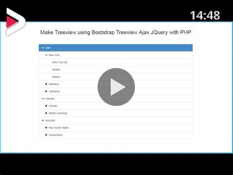 Create Treeview with Bootstrap Treeview Ajax JQuery in PHP دیدئو dideo