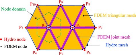 Schematic Of Hydro Mesh Inserted Into The Fdem Mesh Download Scientific Diagram