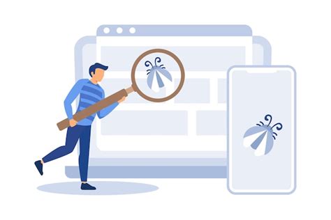 Premium Vector Cross Platform Testing Flat Modern Design Illustration