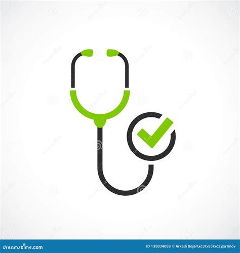Stethoscope Medical Comic Character Vector Illustration Cartoondealer