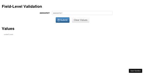 redux form field level validation codesandbox