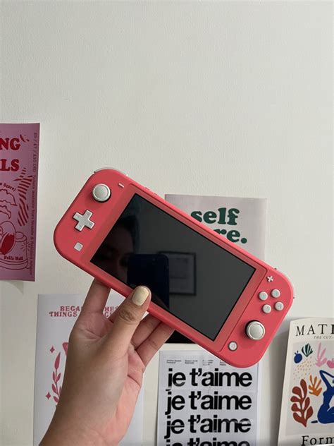 Nintendo Switch Lite Coral Pink Video Gaming Video Game Consoles