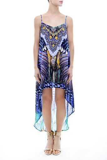 Parides Jay Hi Low Cami Dress Blue Shop Boutique Flirt