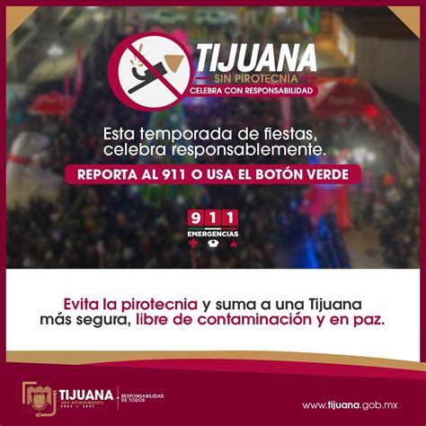 Piden En Tijuana Evitar Uso De Pirotecnia Denunciar Casos Al 911 Y
