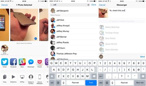 Facebook Messenger Obtient L Extension IOS 8 Share App Store Apps