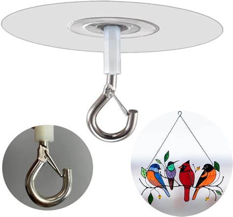 Adhesive Ceiling Hooks 4 Pack 30lbs Super Heavy Duty