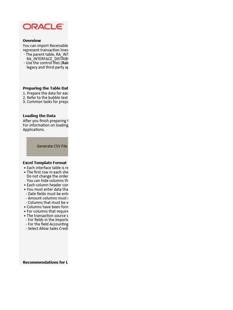 Ar Invoice Data Format1 Pdf Taxes Microsoft Excel