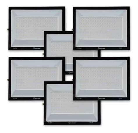 Pack X 6 Reflector Led 150w Alta Potencia Exterior